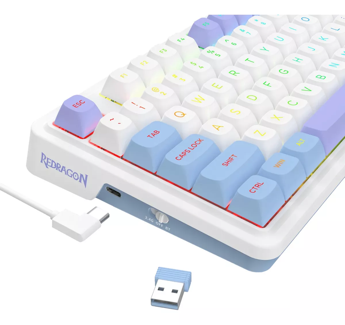 Perifericos Teclado Inalambrico Redragon Ucal Max Switch Mint Mambo ...