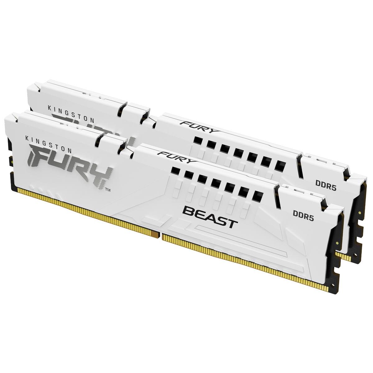 Memoria Ram DDR5 32GB (2x16) Kingston 6000MHz Fury Beast White ...