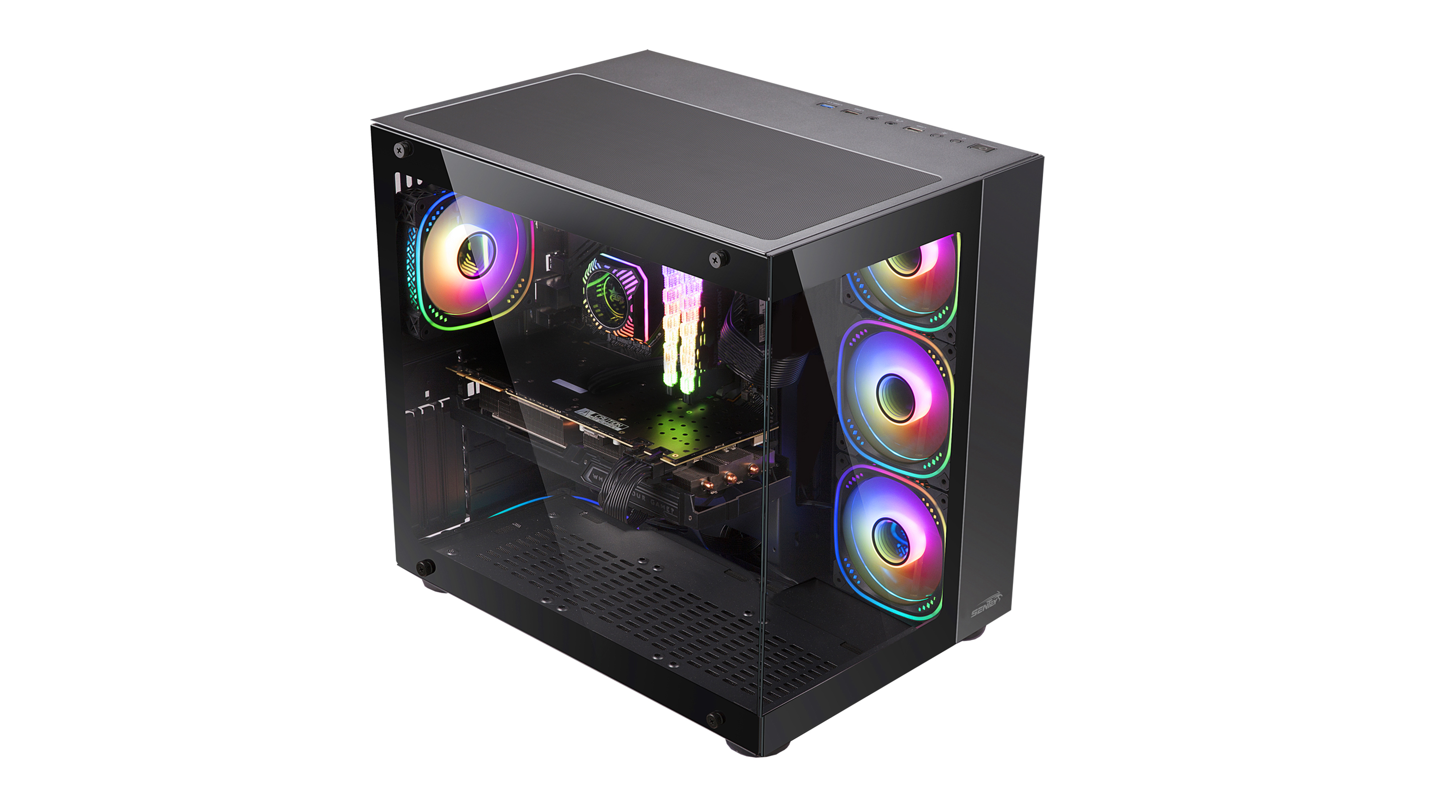 Gabinete Gamer Sentey A30 X4 Fan ARGB Black GS-8100 | MyM Computacion ...