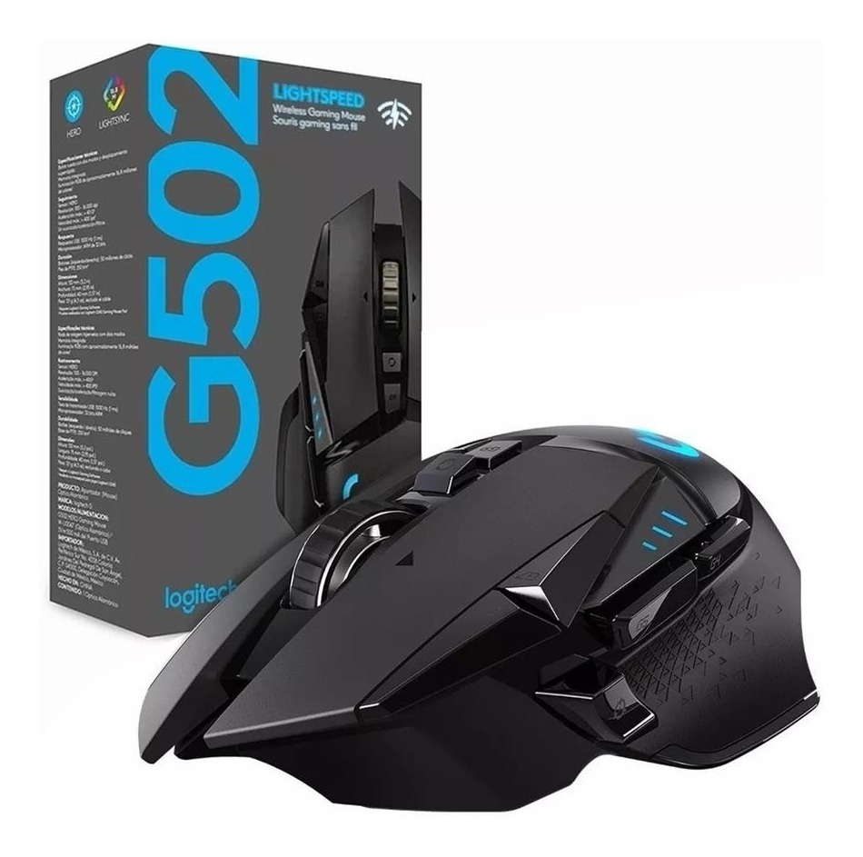 Mouse Logitech G502 Wireless Gaming LIGHTSPEED 910-005566 | IgnaTech