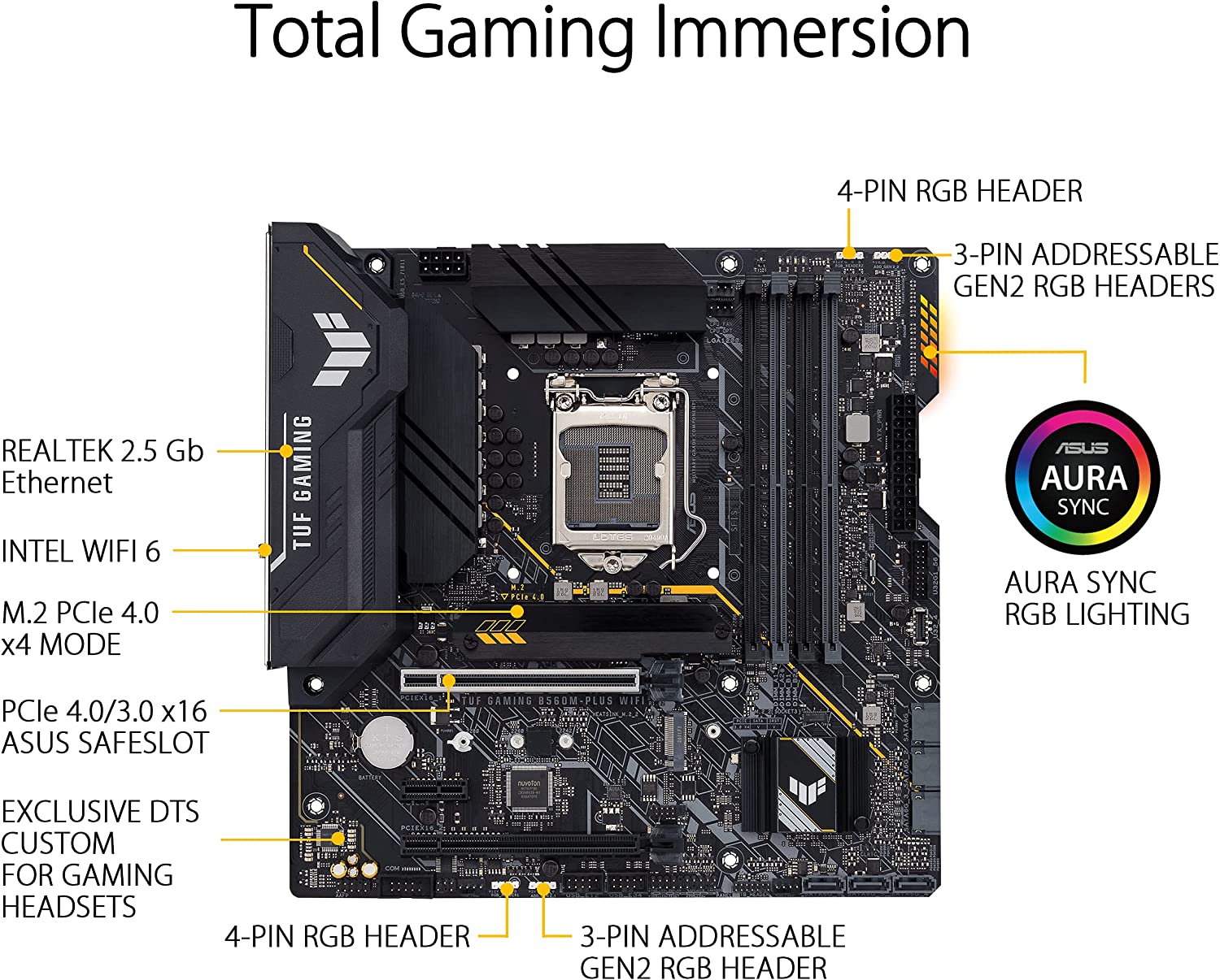 Motherboard Intel Asus Tuf Gaming B560M-Plus WiFi LGA 1200 | Mundo Hardware