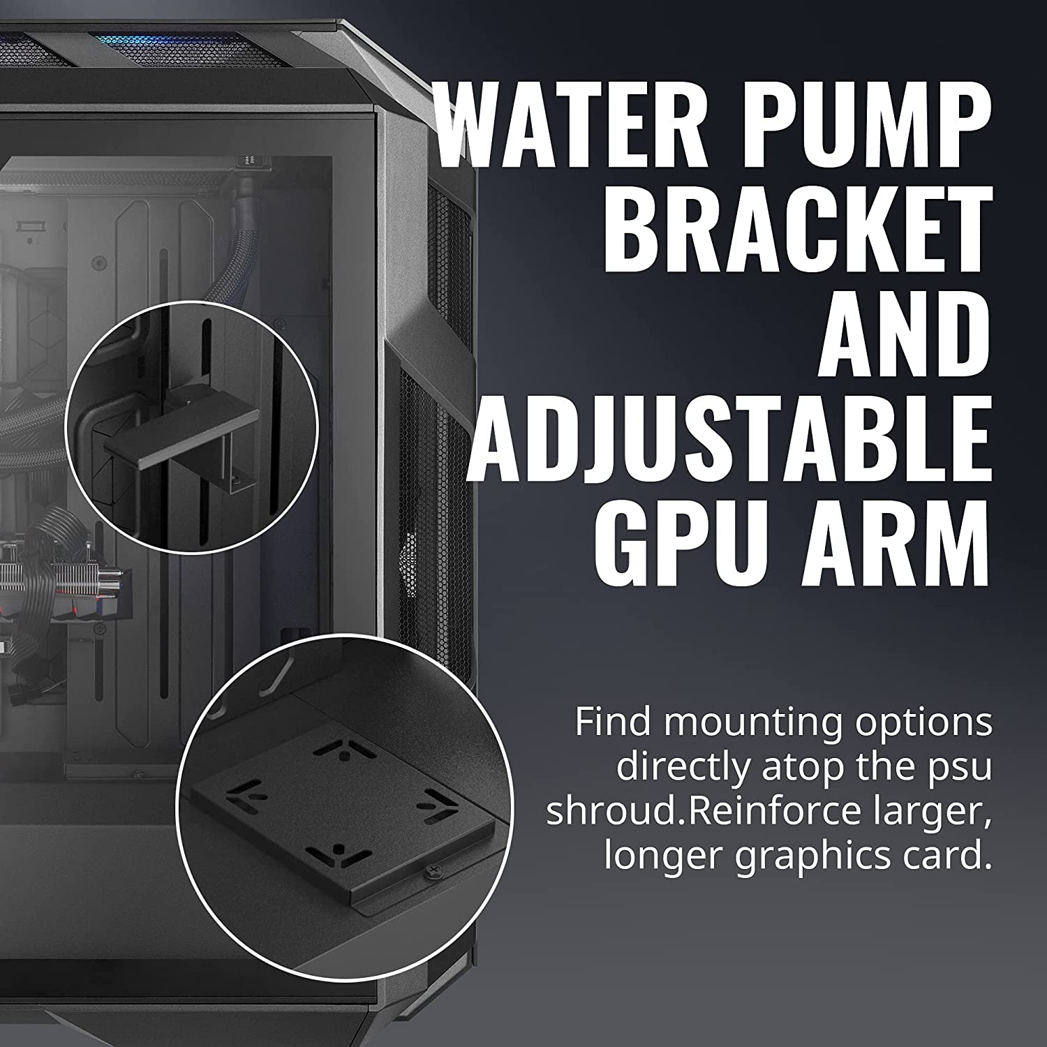 Gabinete Gamer Cooler Master MasterCase H500M Black ARGB MCM'H500M'IHNN ...