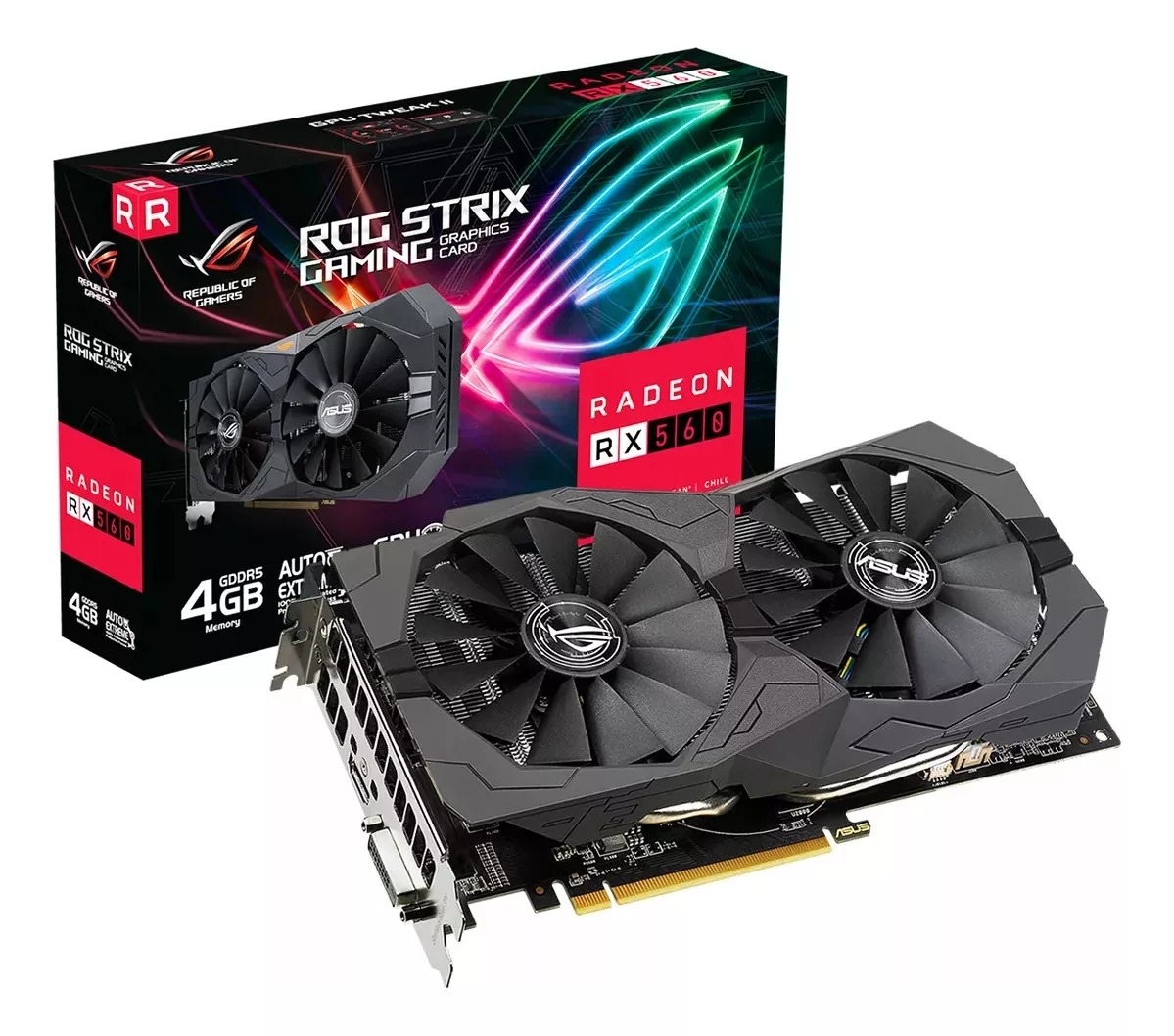 Placa De Video AMD Asus Rog Strix RX 560 4GB V2 GDDR5 | Mundo Hardware
