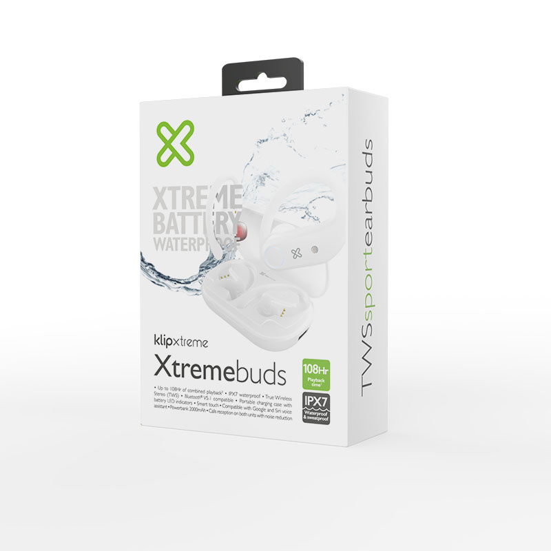 Auricular Bluetooth Klipxtreme Battery Waterproof 108Hr BT Xtremebuds ...