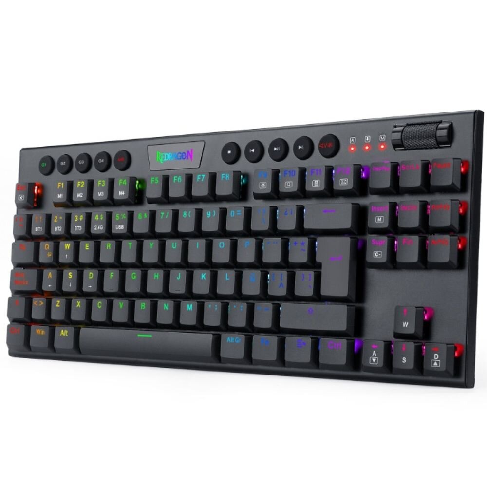 Periféricos Teclado Gamer Redragon Horus TKL Wireless Black Mecanico ...
