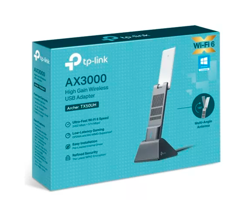 PLACA DE RED USB ARCHER TX50UH AX3000 DUAL BAND | Panorama Computacion